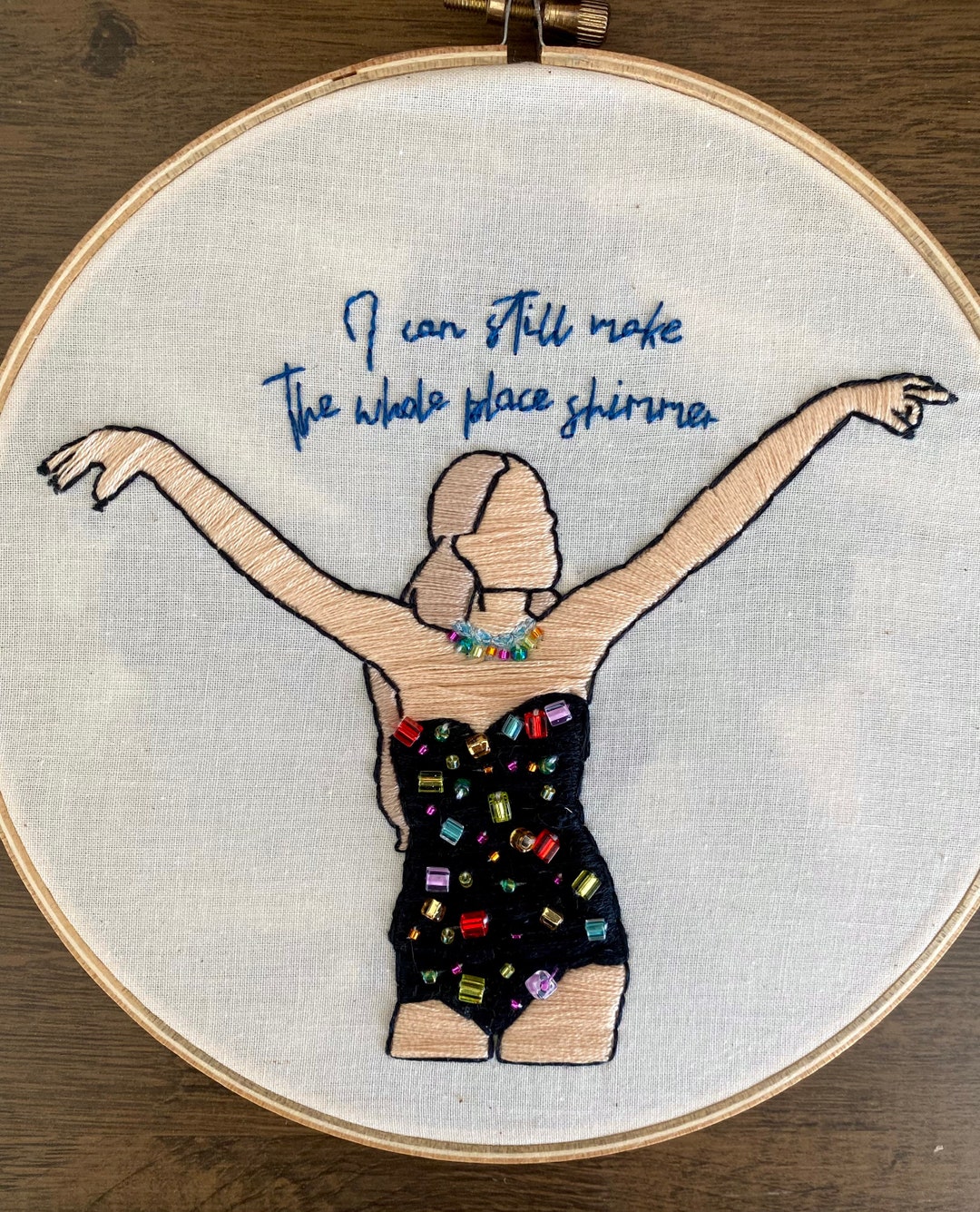 Bejeweled Embroidery Modern Embroidery Taylor Swift Cross Stitch - Etsy