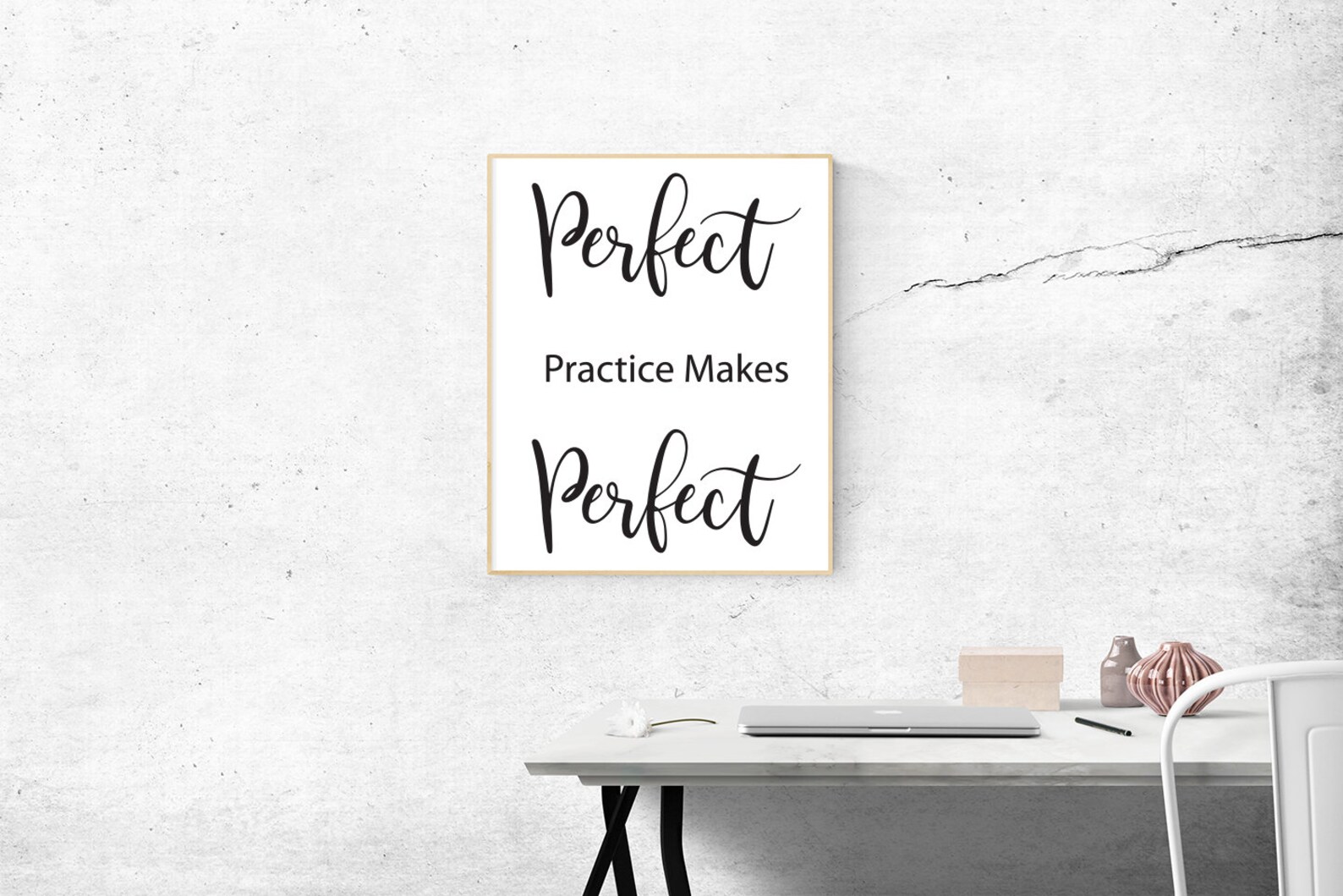 Perfect Practice Makes Perfect Printable Wall Art, Motivational Wall ...