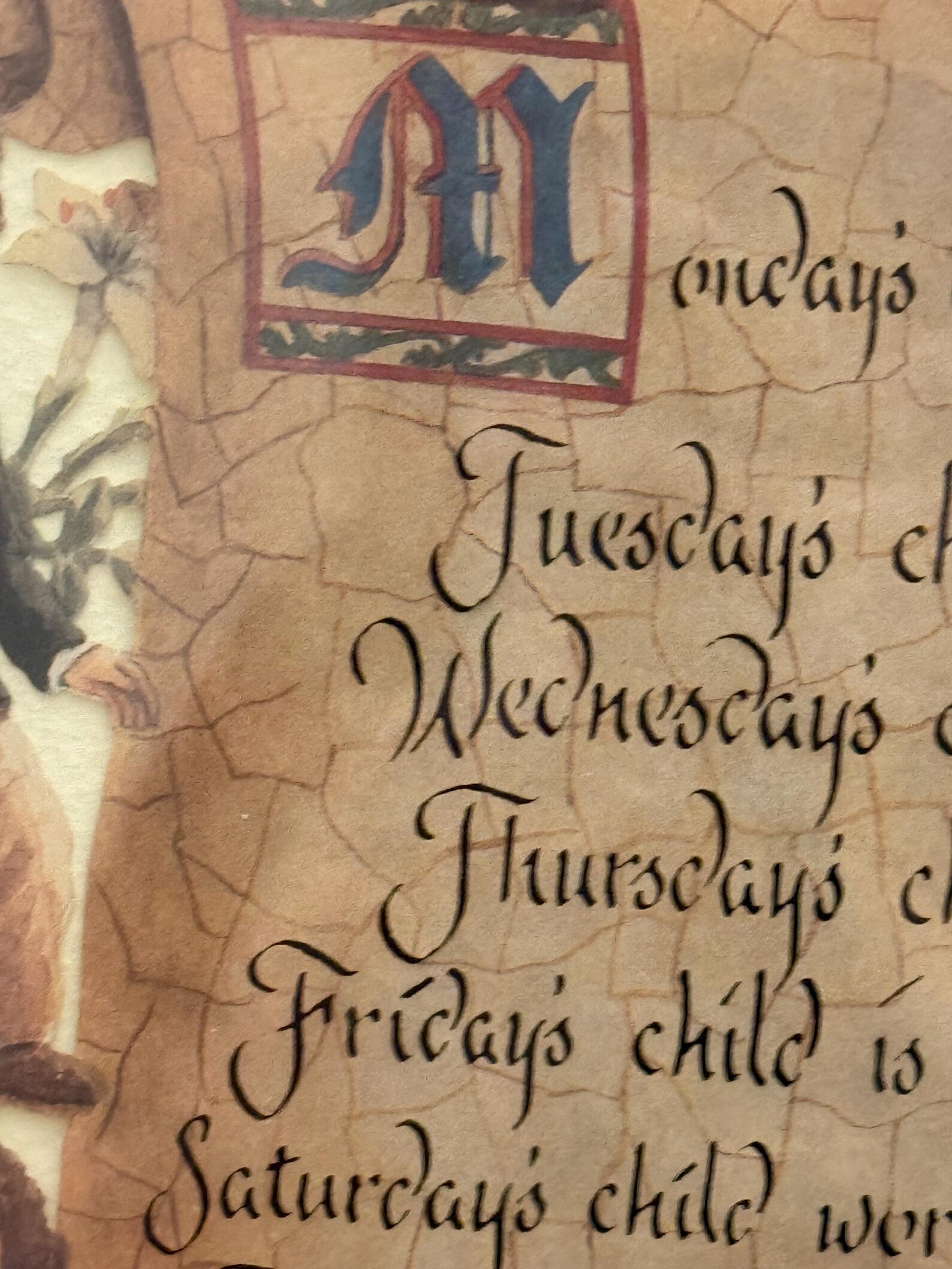 Scissor Cut “monday’s Child” Poem Hand Cut and Signed - Etsy