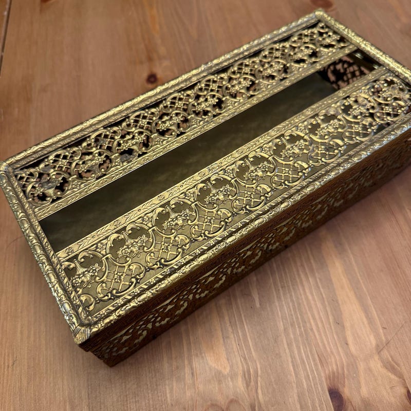 Filigree Tissue Box - Etsy