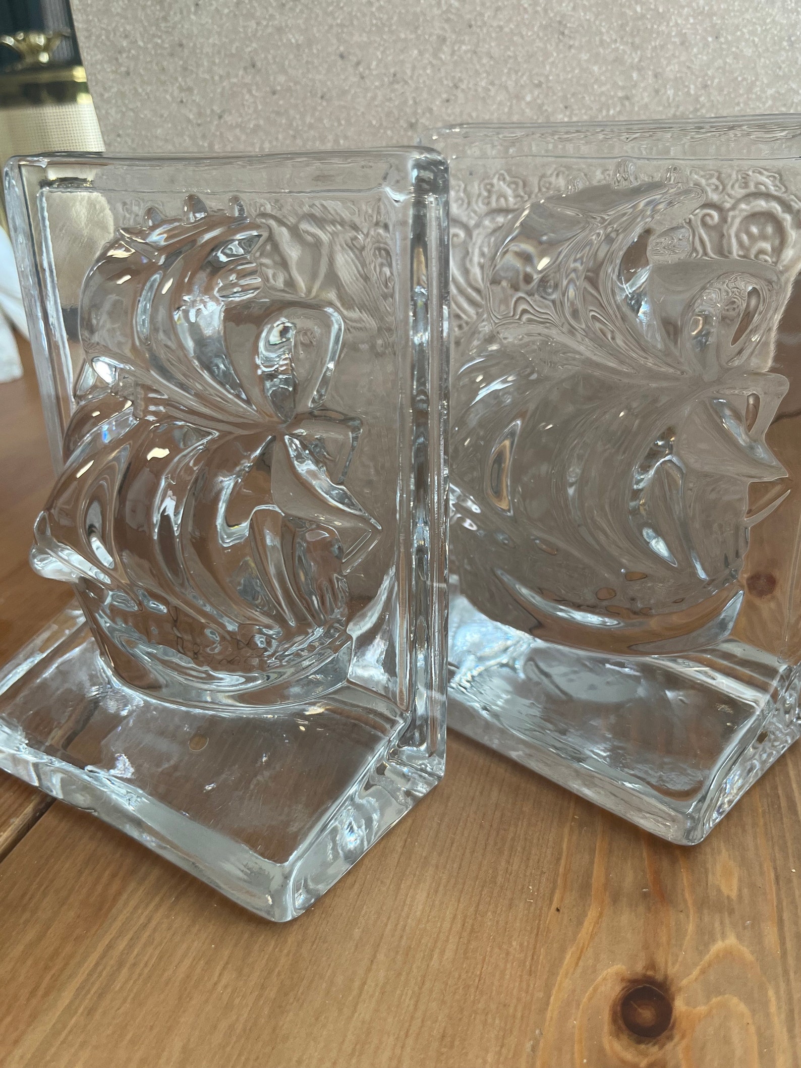 MCM Glass Nautical Bookends Pair - Etsy