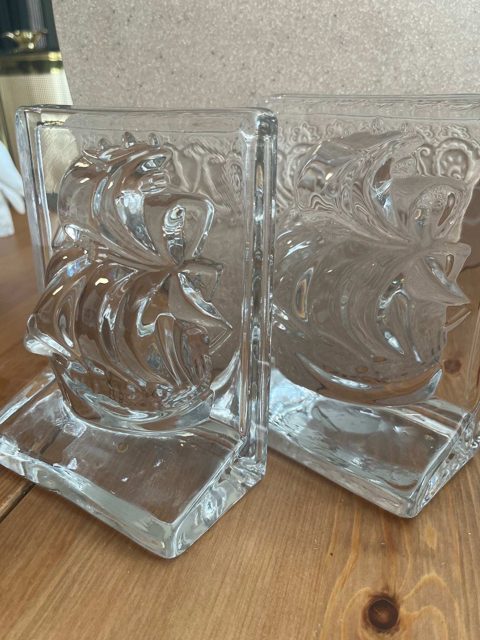 MCM Glass Nautical Bookends Pair - Etsy