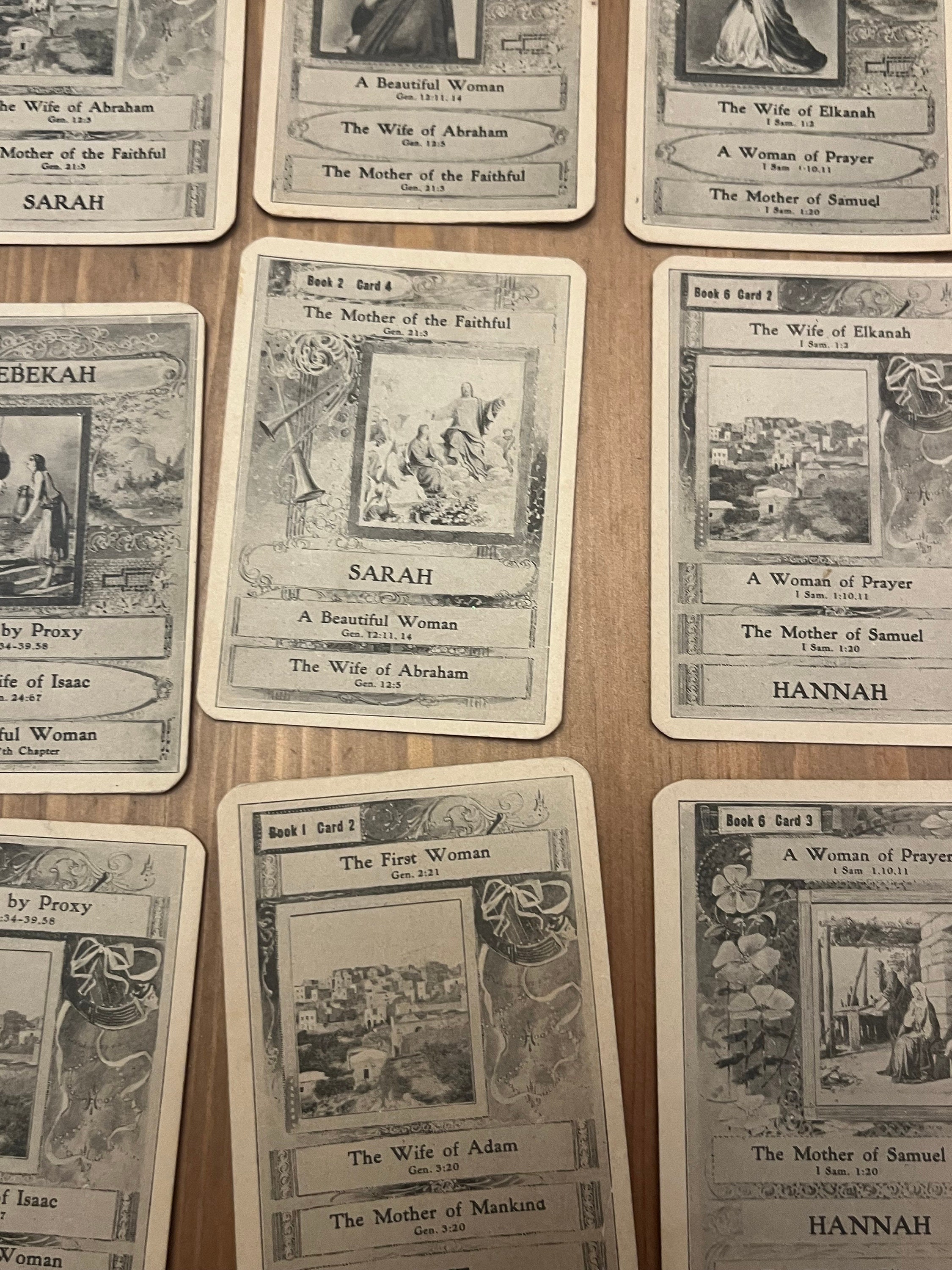 Antique Women of the Bible Card Game - Etsy