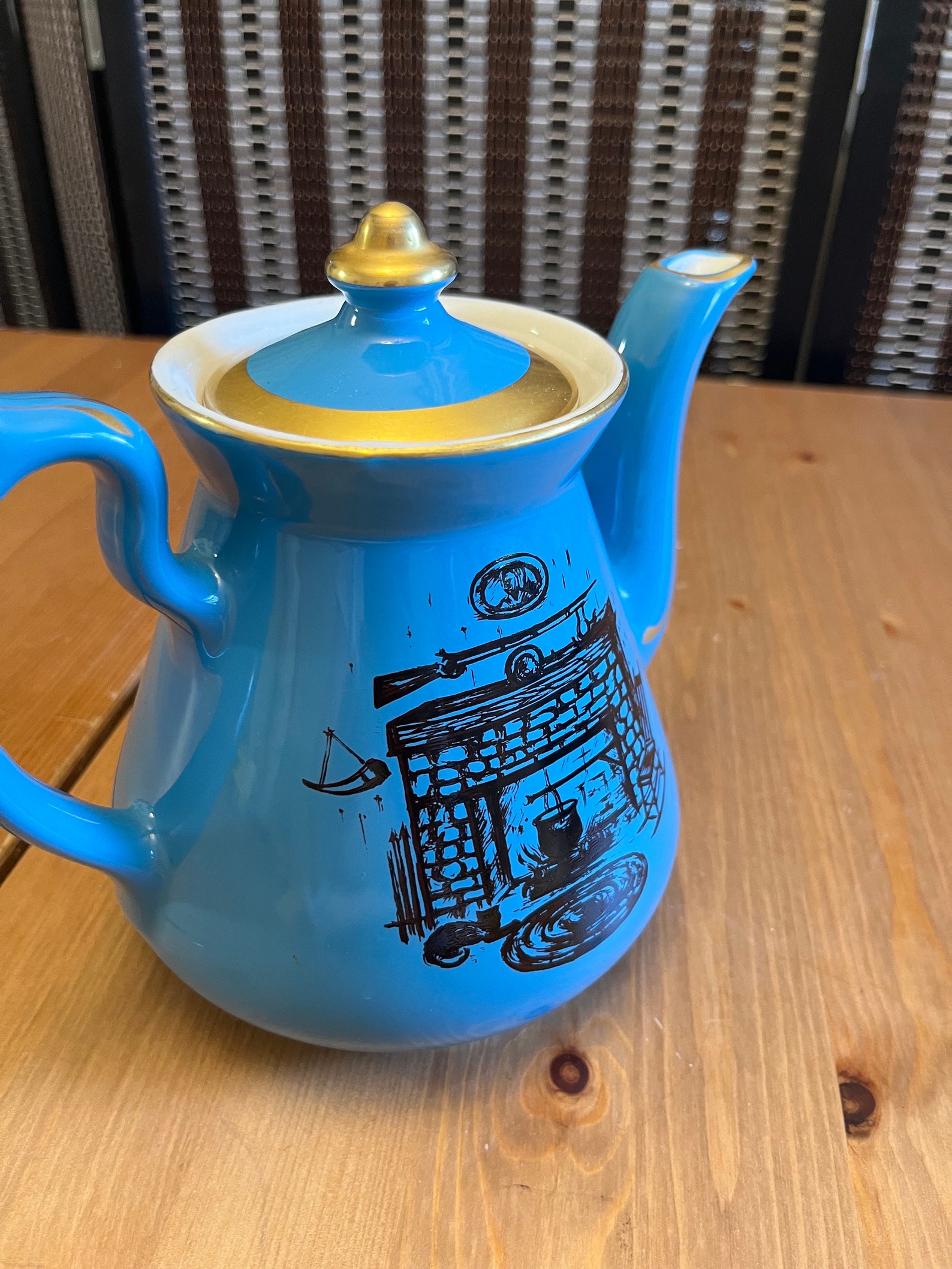 Hall Philadelphia Blue Teapot - Etsy