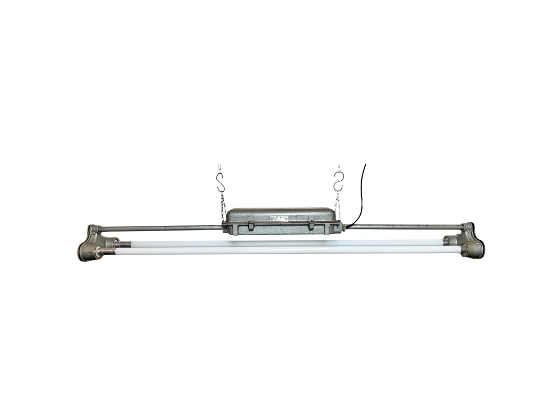 Grey Industrial Hanging Tube Light From Polam Gdansk, 1970s - Etsy UK