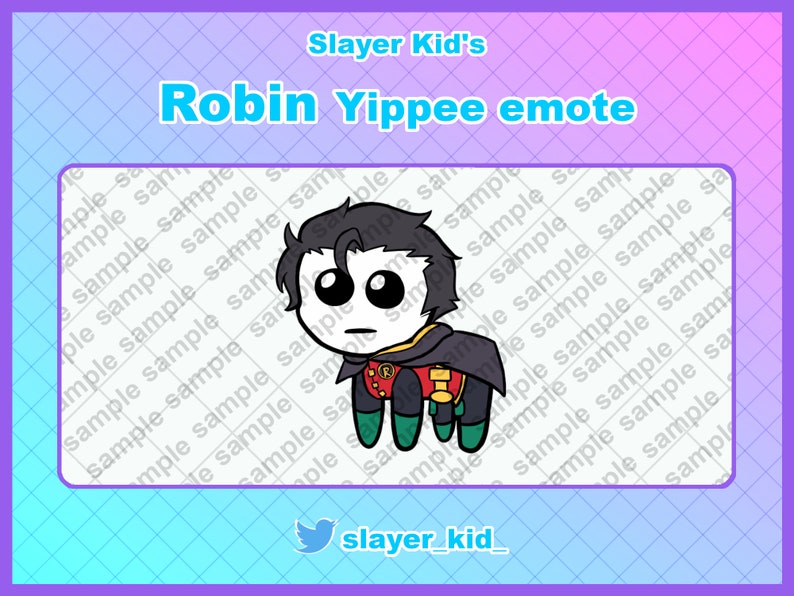 DC Robins Yippee Twitch and Discord Emotes/emojis Pack - Etsy