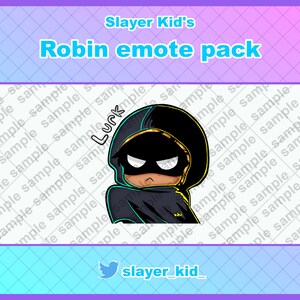 DC Robin (damian Wayne) Twitch and Discord Emote/emojis Pack - Etsy