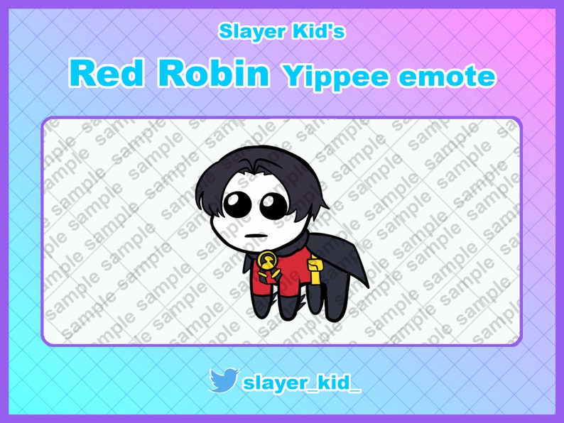 DC Robins Yippee Twitch and Discord Emotes/emojis Pack - Etsy
