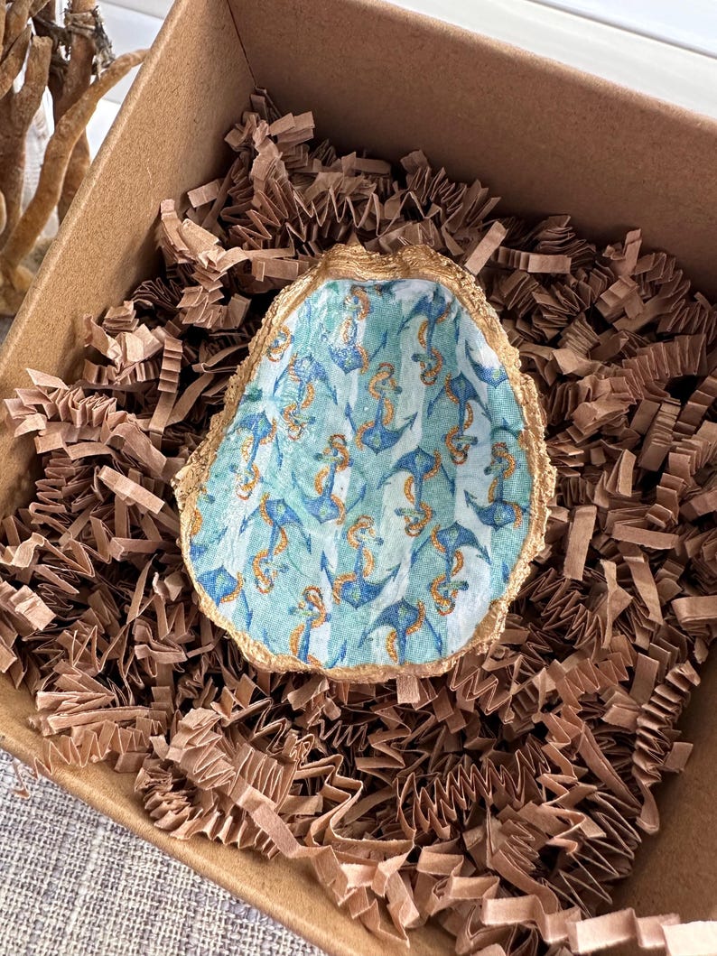 Oyster Shell Trinket Dish - Etsy