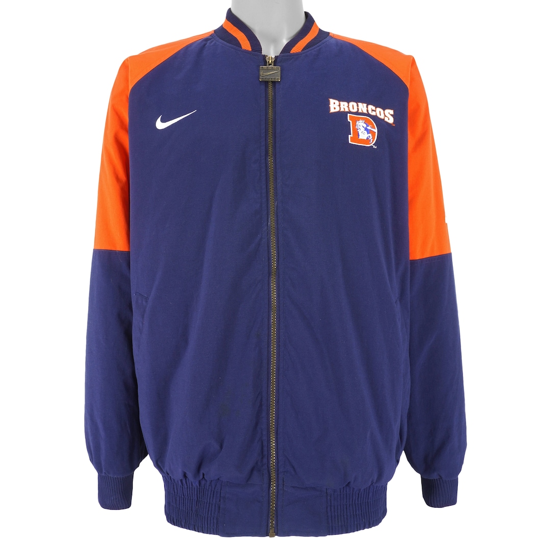 Nike - Denver Broncos Zip-up Jacket 1990s Large - Etsy