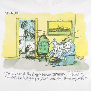 Vintage (the Far Side) - the Cockroach Family Deadstock T-shirt 1981 ...