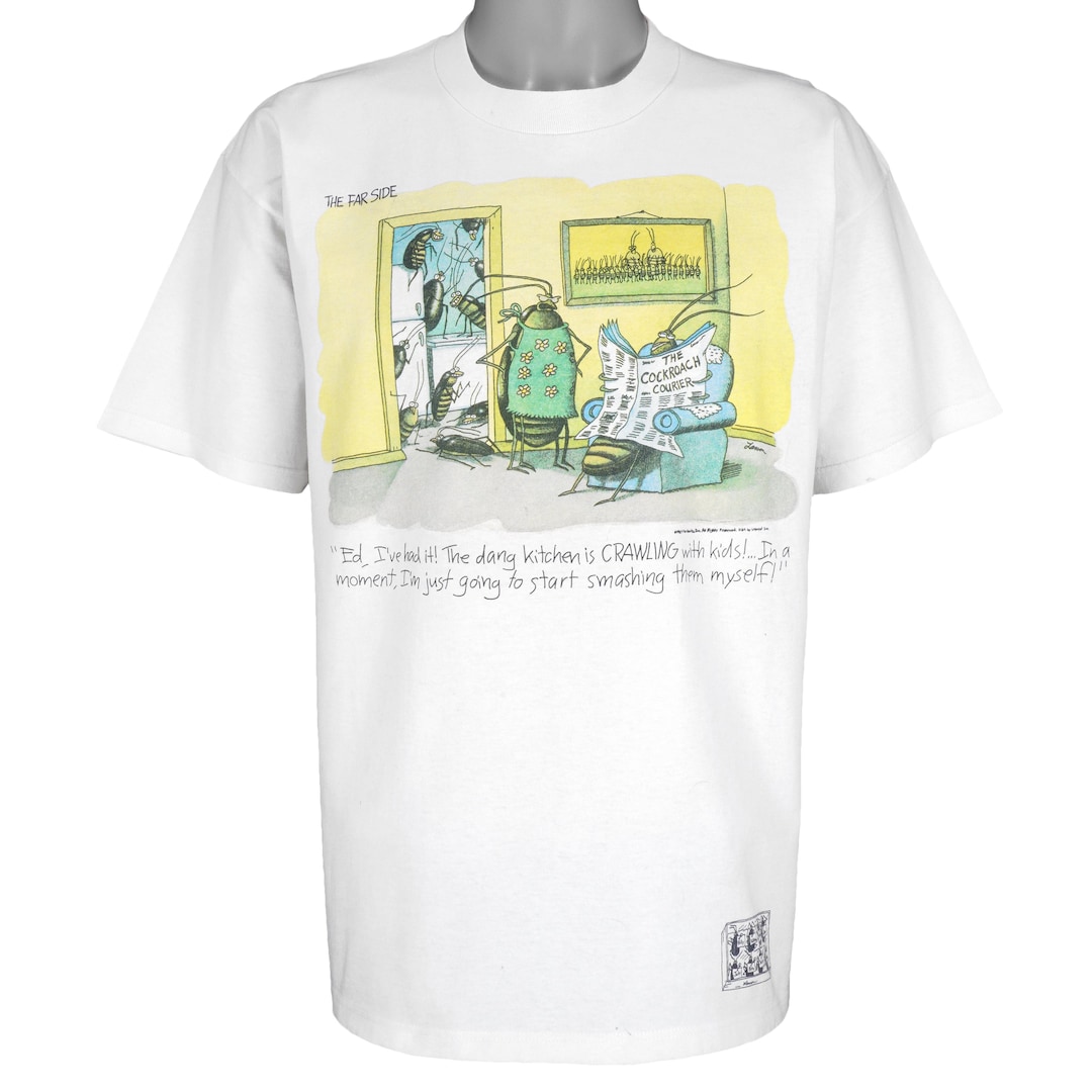 Vintage (the Far Side) - the Cockroach Family Deadstock T-shirt 1981 ...