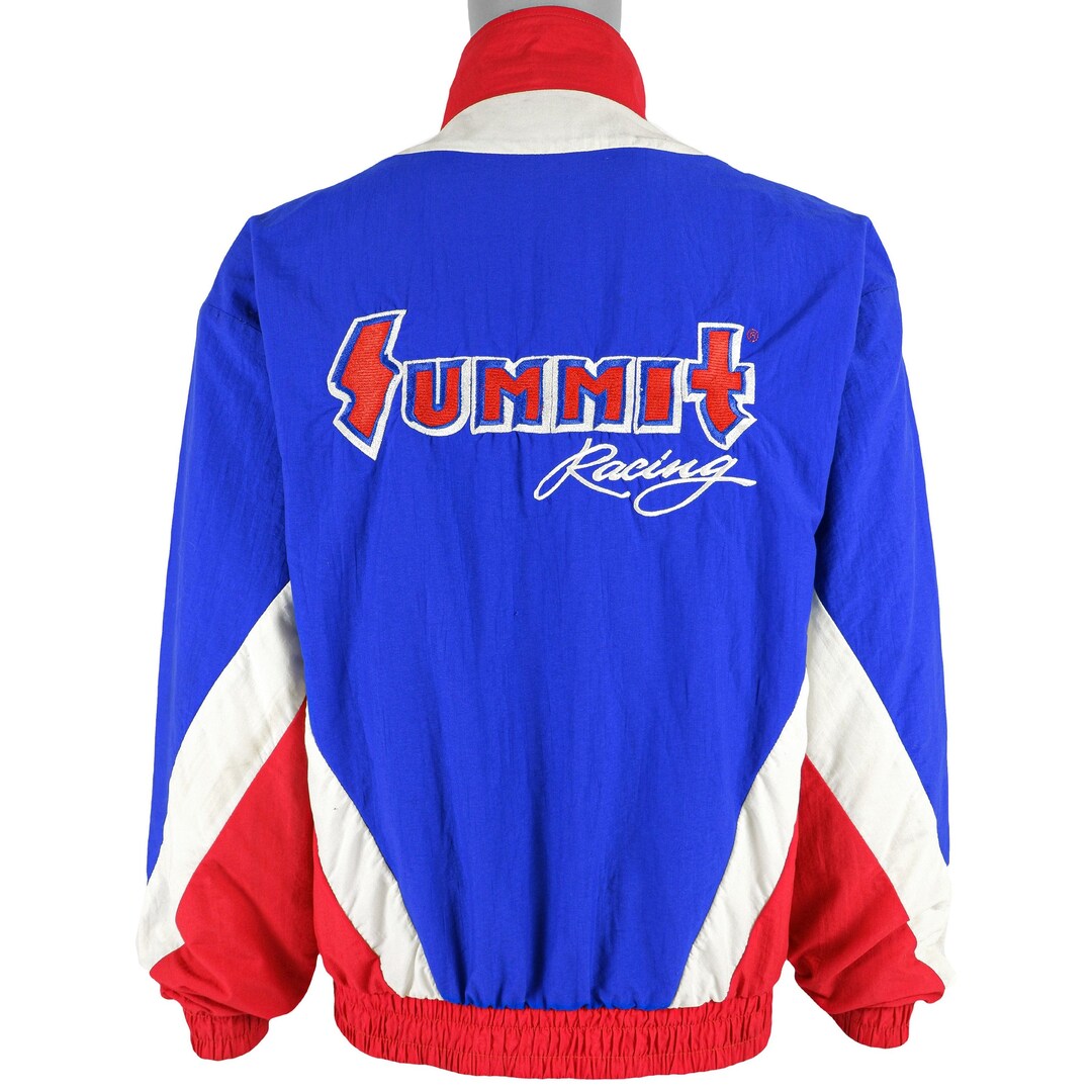 NASCAR (swingster) - Blue, White & Red Summit Racing Jacket 1990s ...