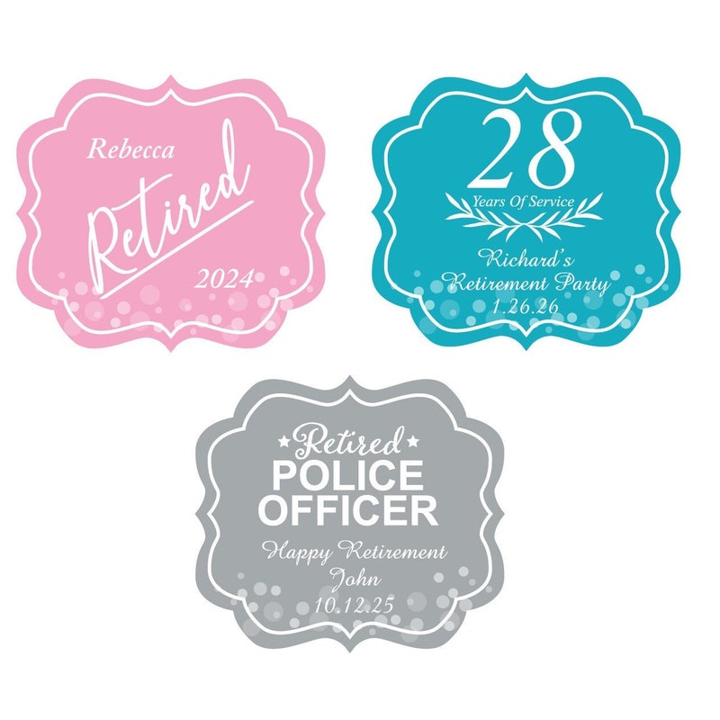 Retirement Sticker - Etsy