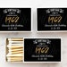 Set of 50 Personalized Matchbox With Vintage Aged to Perfection Labels ...