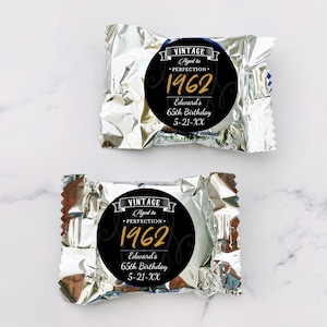 Set of 25 Personalized York Peppermint Pattie Vintage Aged to ...