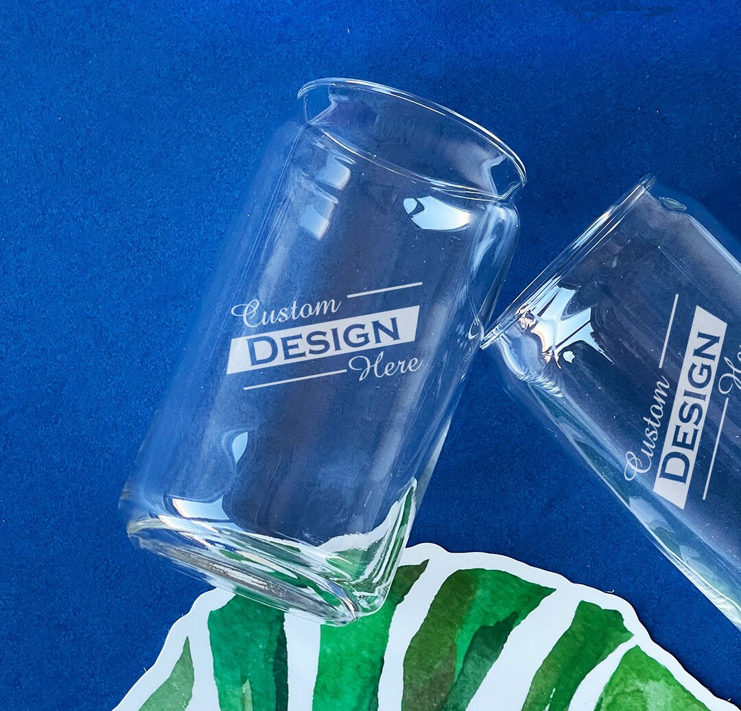 Custom Design, Can Glass Personalized, Special Gifts, Beer Can Glass ...