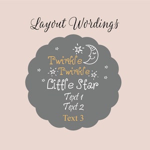 Twinkle Twinkle Little Star Personalized Labels Stickers, Personalized ...