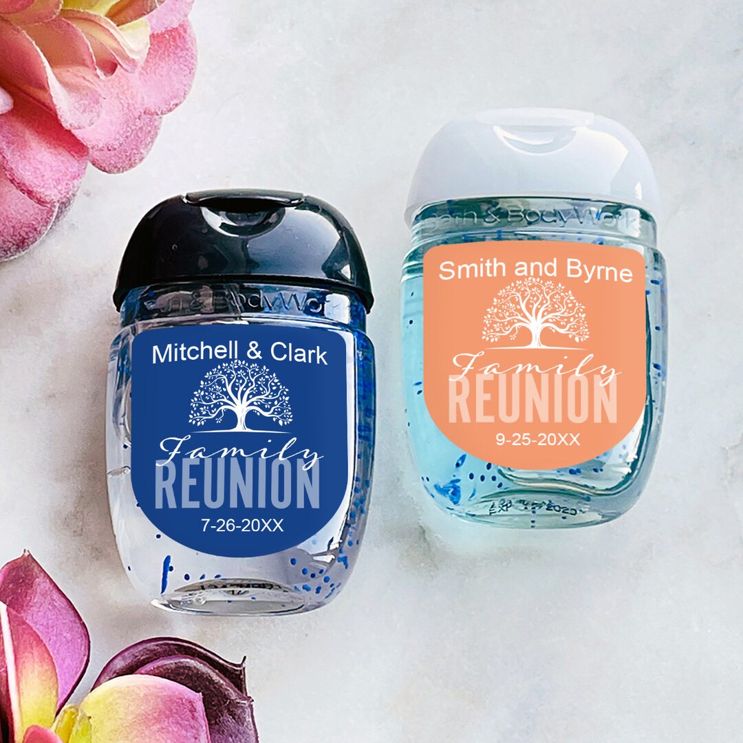 Set of 12 Family Reunion Personalized Labels Stickers, Personalized ...