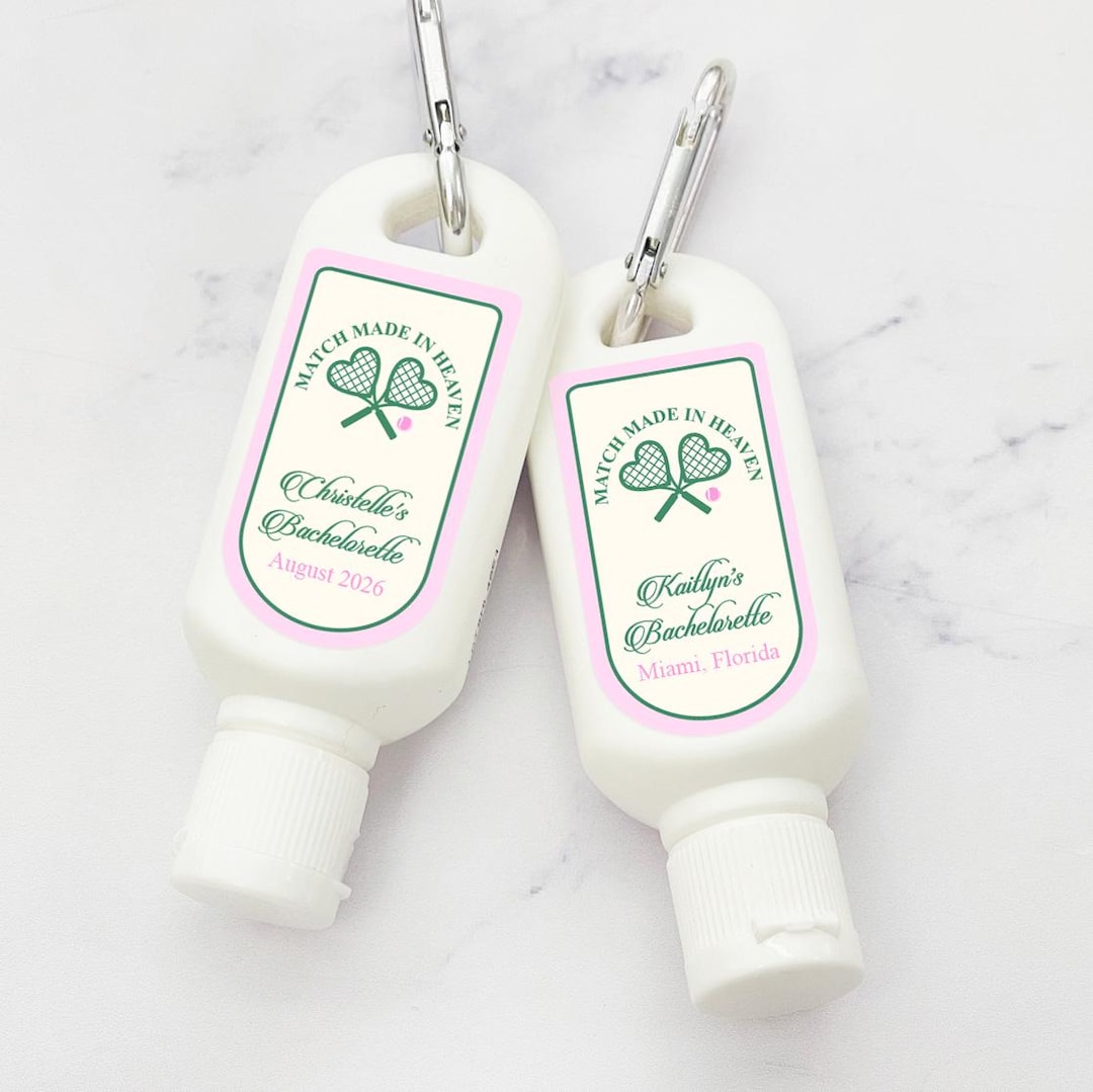 Match Made in Heaven Mini Personalized Sunscreen With SPF30, Tennis ...