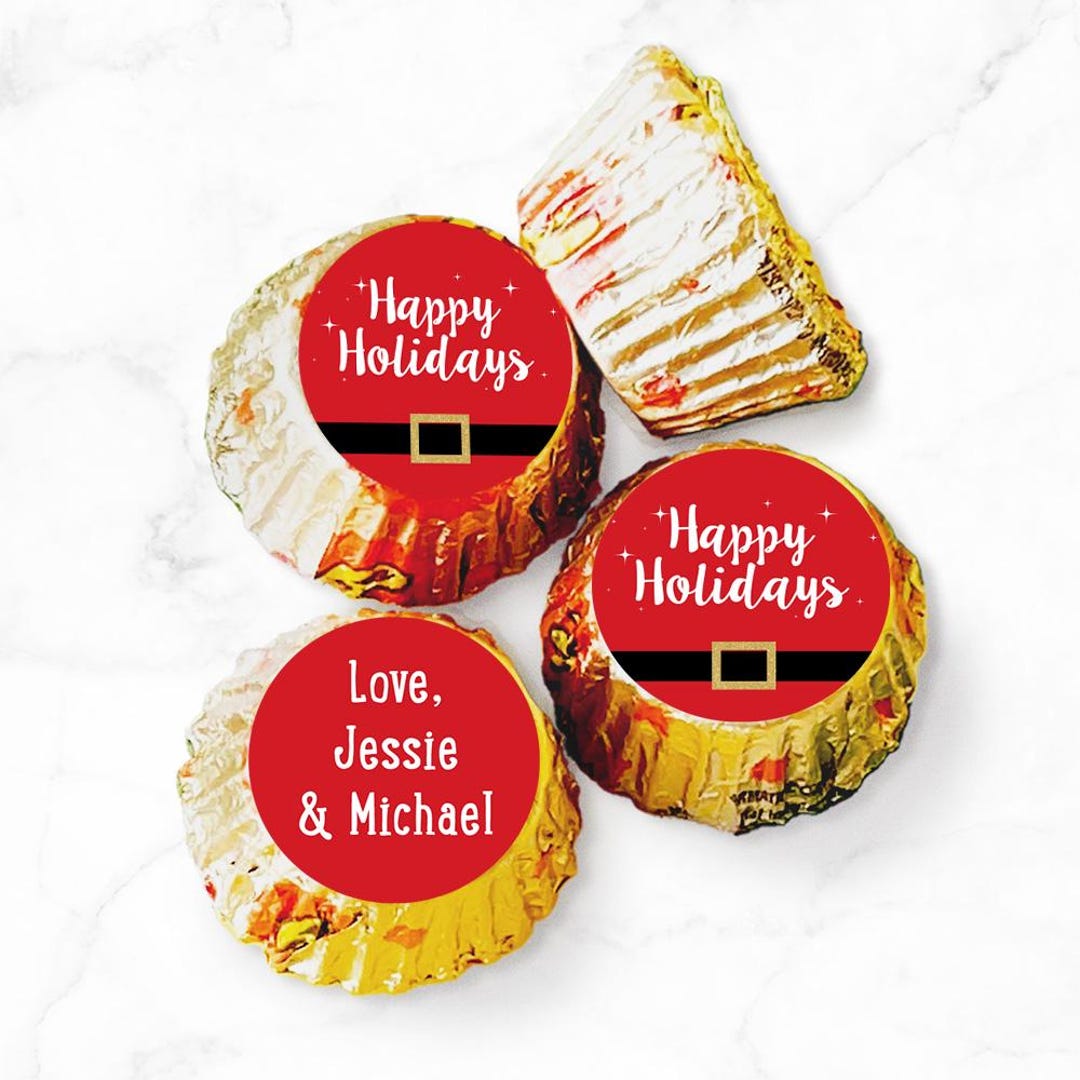 Christmas Holiday Santa Personalized Reese's Peanut Butter Cups Minis ...