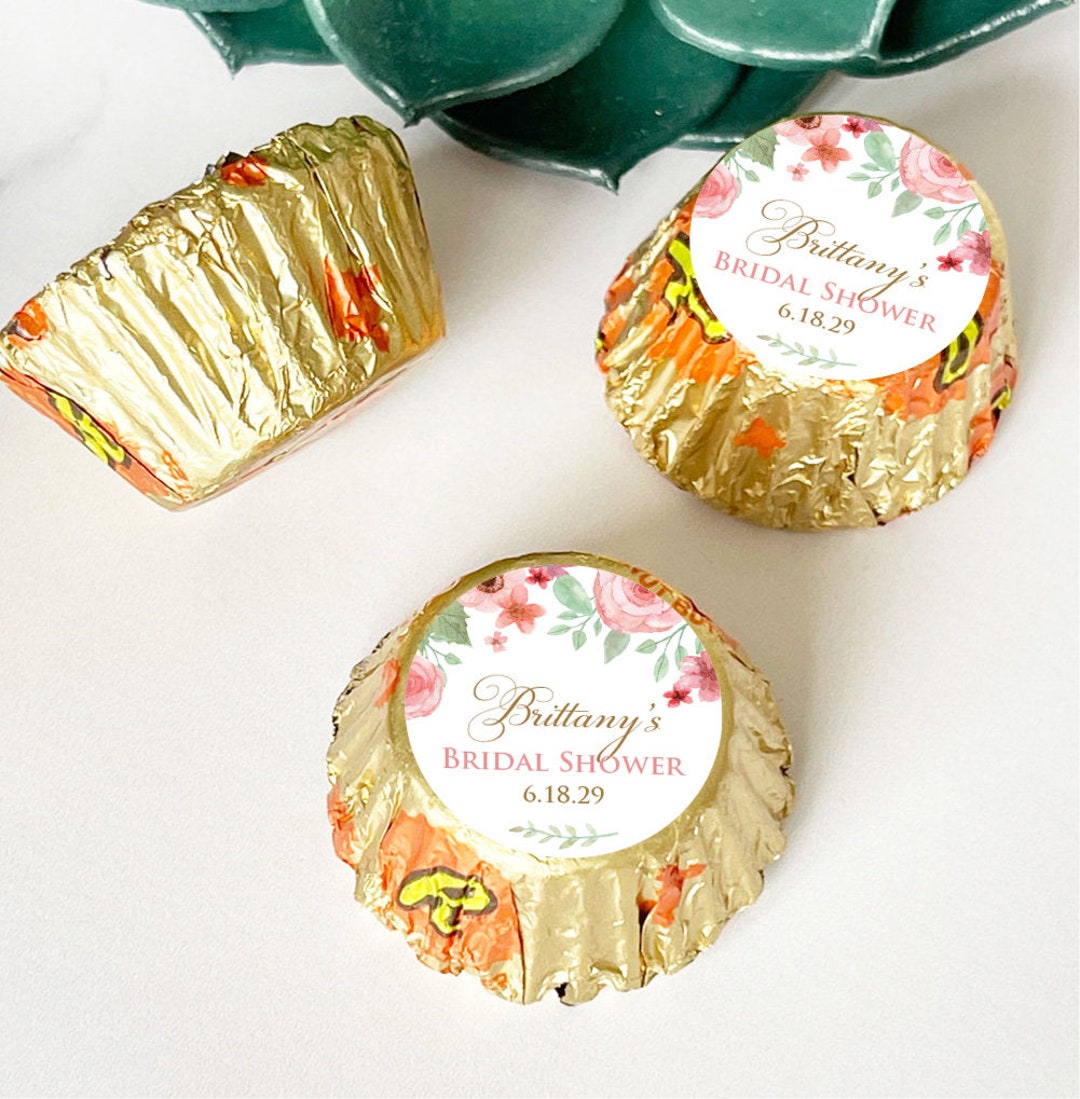 Spring Floral Pink Personalized Reese's Peanut Butter Cups Minis ...