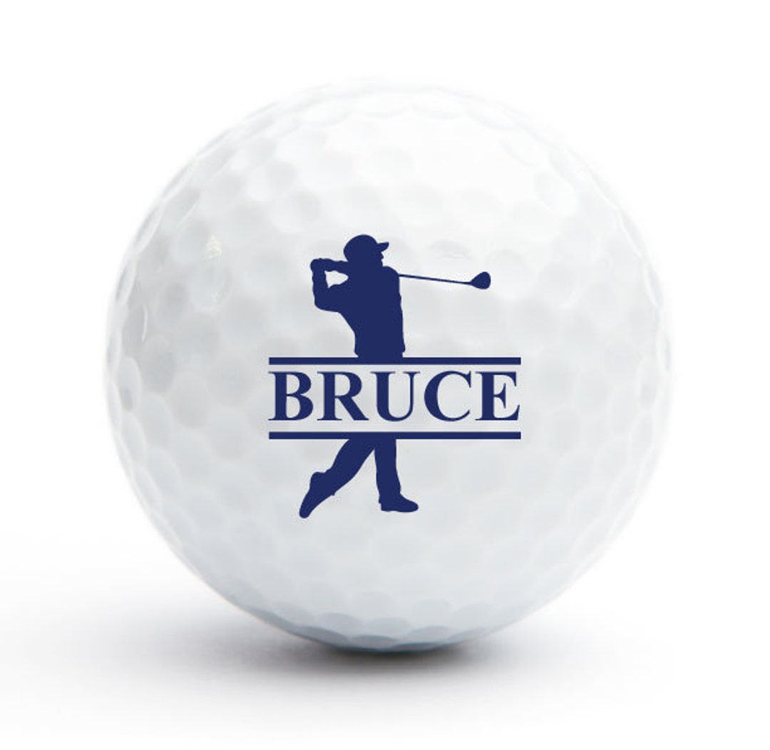 Custom Golf Ball, Man Golfing Golf Ball, Personalized Golf Ball, Party ...
