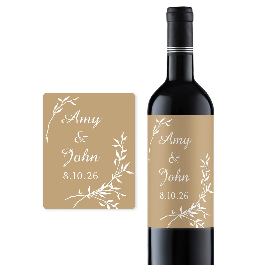 Wedding Couples Labels & Stickers Only for Wine Bottles and Champagne ...