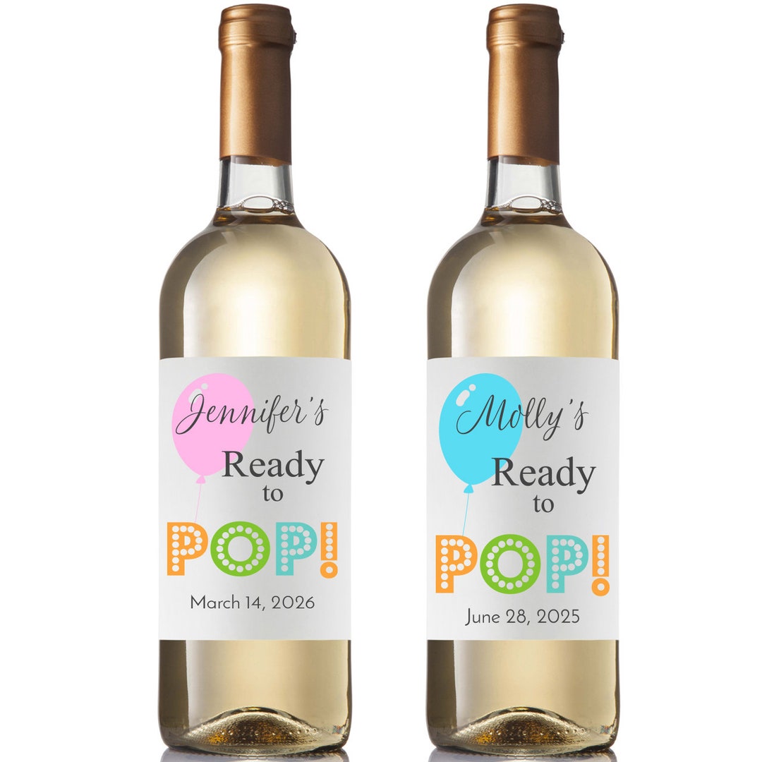Ready to Pop Labels & Stickers Only for Wine Bottles and Champagne ...