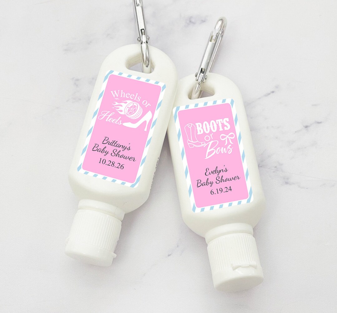 Set of 12 Mini Personalized Sunscreen With SPF30 Gender Reveal ...
