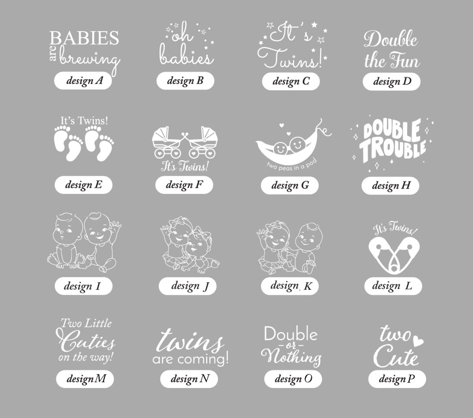 Set of 25 Twins Baby Shower Personalized York Peppermint Pattie With ...