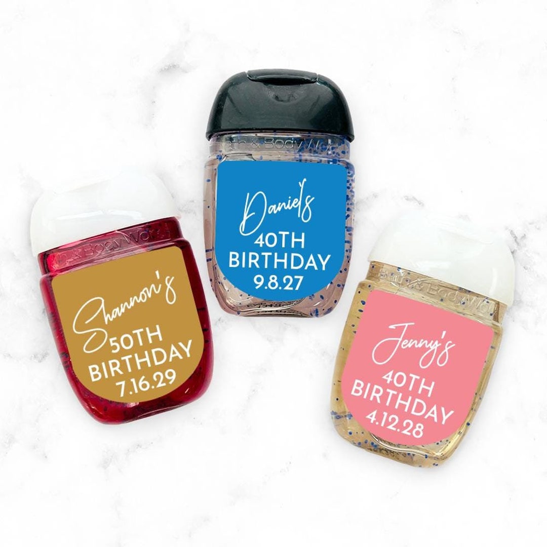 Custom Birthday Name Personalized Labels Stickers, Personalized ...