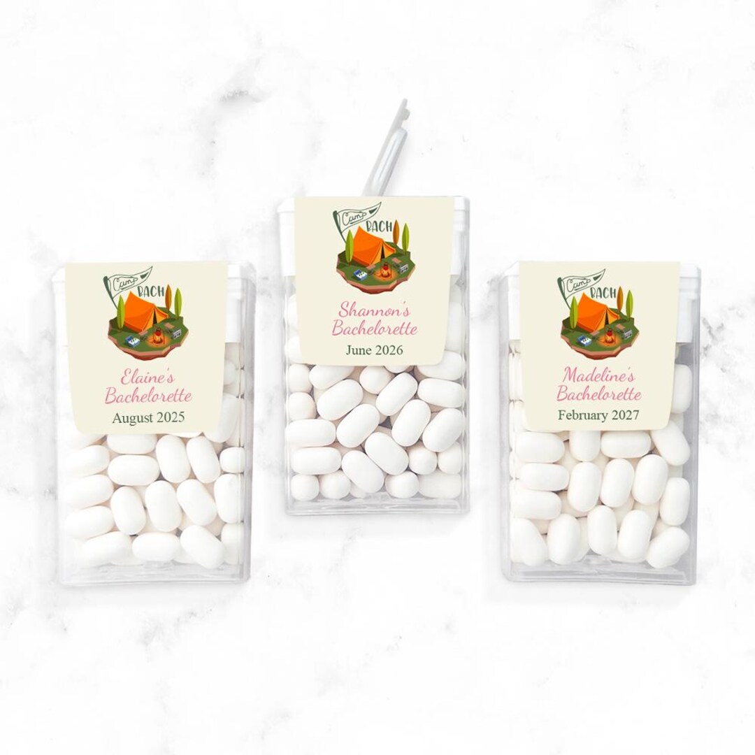 Vintage Camp Bach Personalized Tic Tac® Mint Candy Labels or With Candy ...