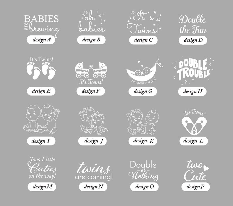 Set of 12 Twins Baby Shower Personalized Heart Shaped Plastic Container ...