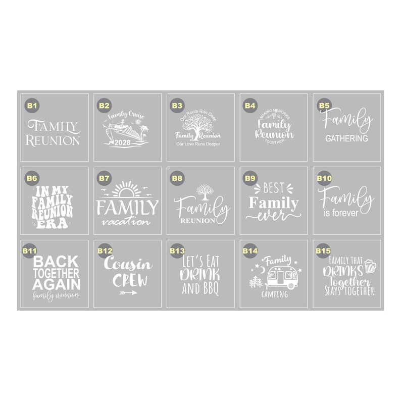 Family Relatives Reunion Personalized Circular Round 2 Inch Labels ...