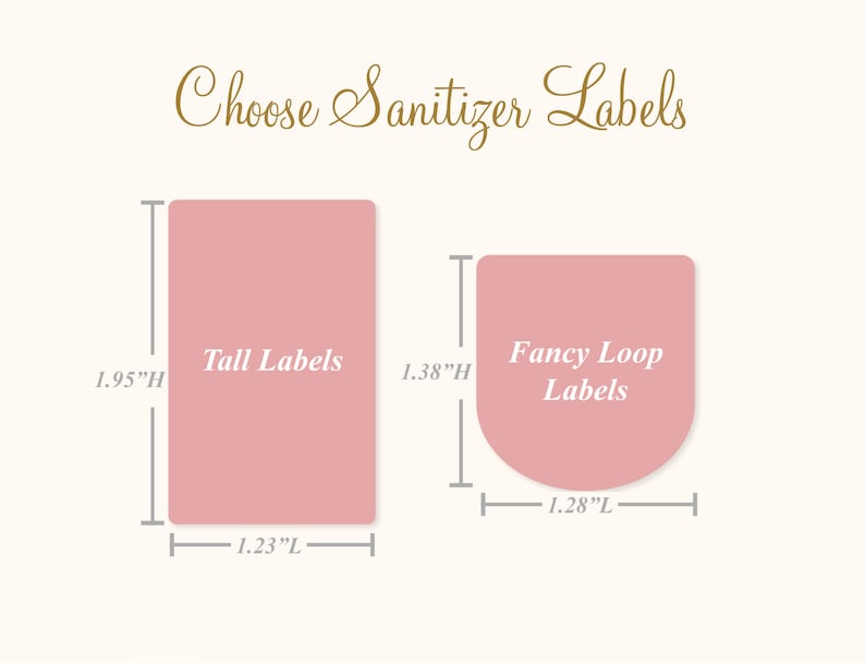 Set of 12 // Labels & Stickers Only for Sanitizers Aged to | Etsy