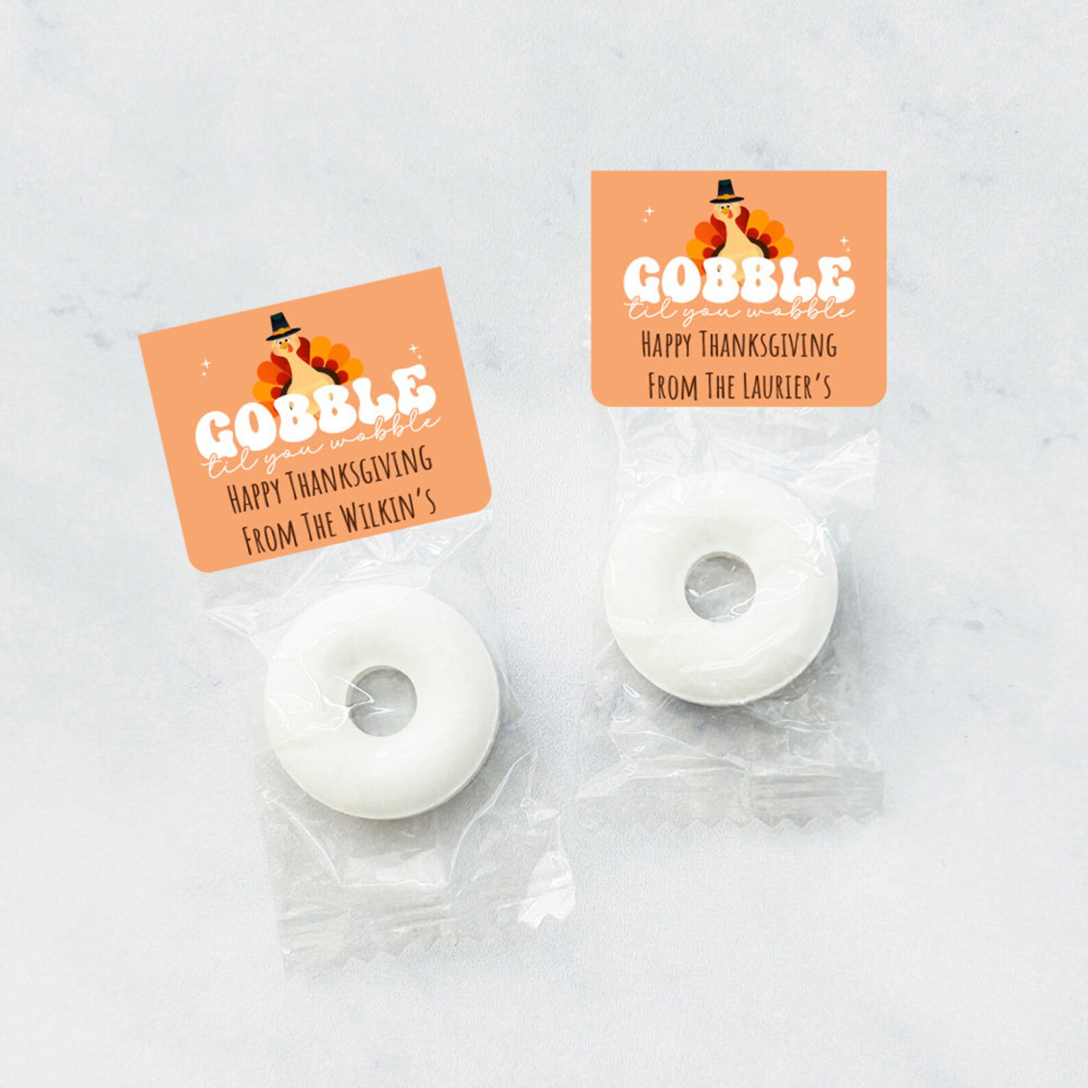 Happy Thanksgiving Gobble Til You Wobble Personalized Life Savers ...