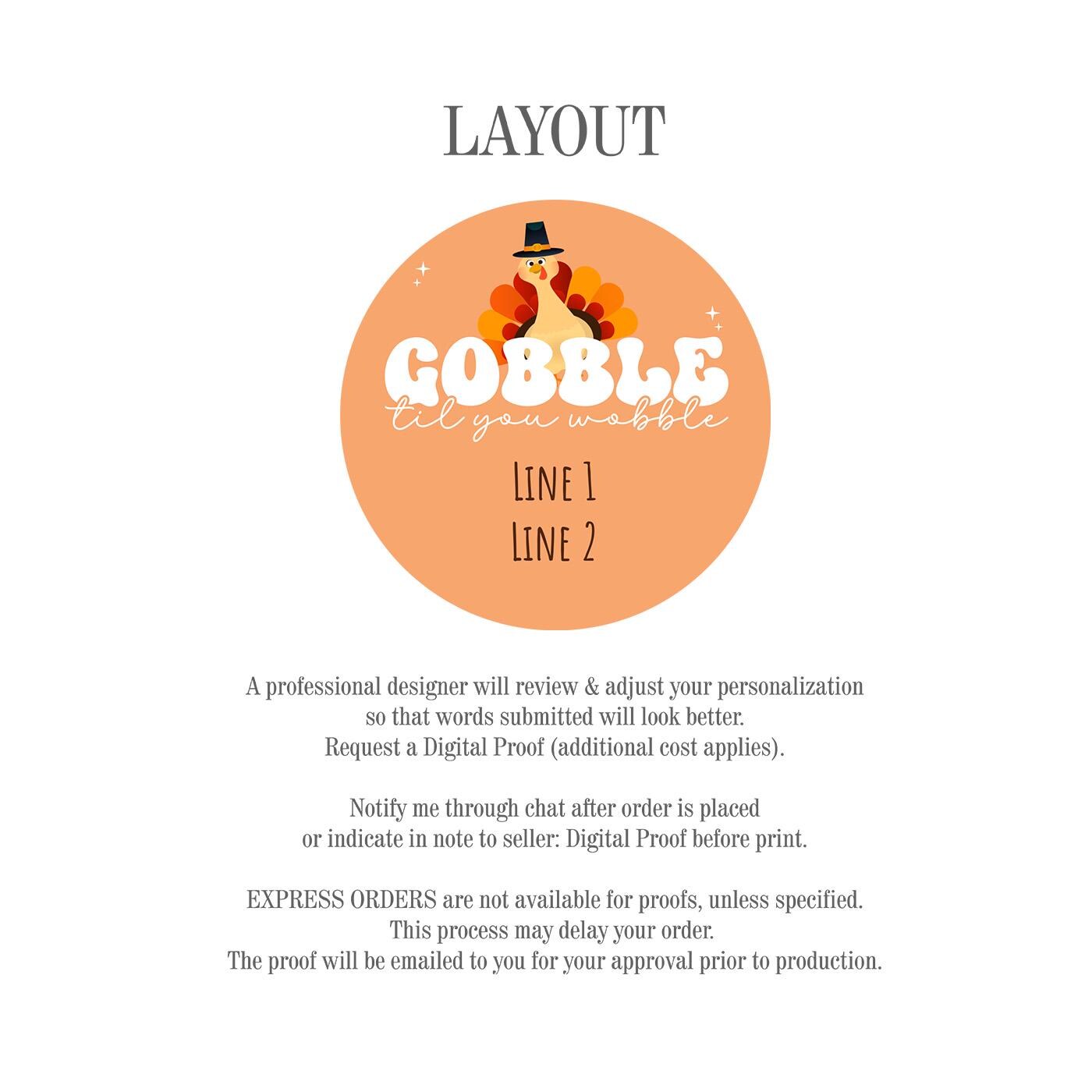Happy Thanksgiving Gobble Til You Wobble Personalized Life Savers ...