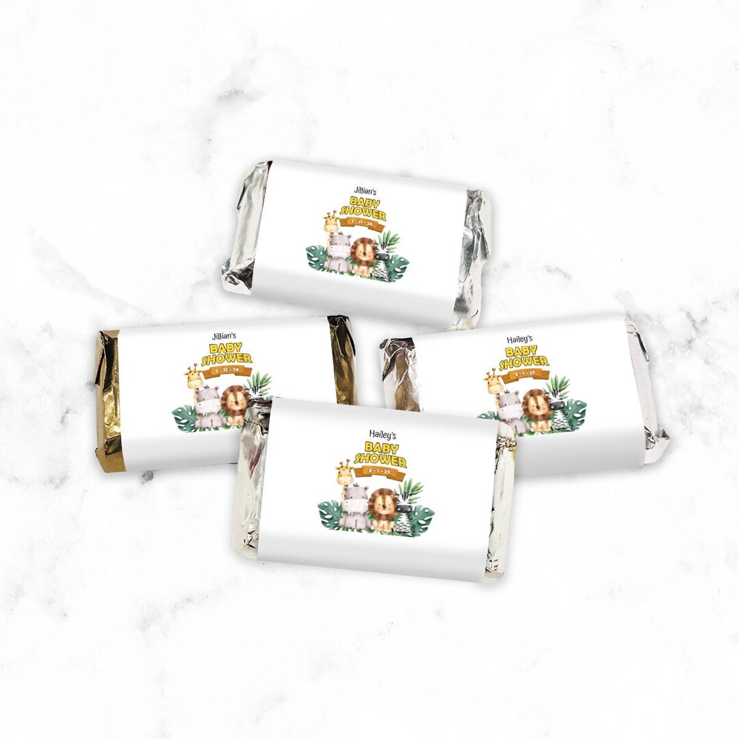 Jungle Safari Personalized Miniatures Hershey's Bar, Personalized ...