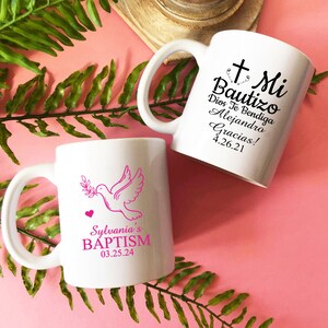 Set of 12 Personalized Custom Coffee Mug - Baptism Bautizo, Baptism ...