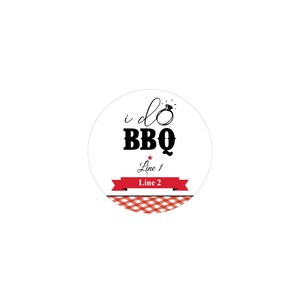 Set of 16 Personalized I Do BBQ Barbecue Tea Favors, Personalized ...