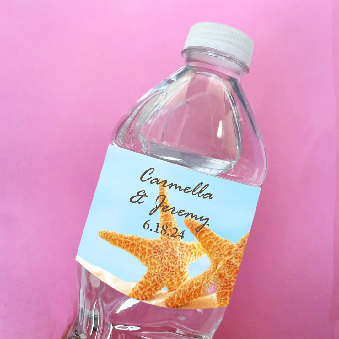 Set of 12 // Personalized Water Bottle Labels Connected - Etsy