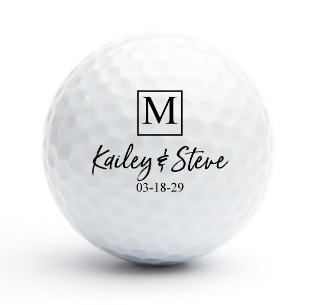 Custom Golf Ball, Initial Golf Ball, Personalized Golf Ball, Party ...