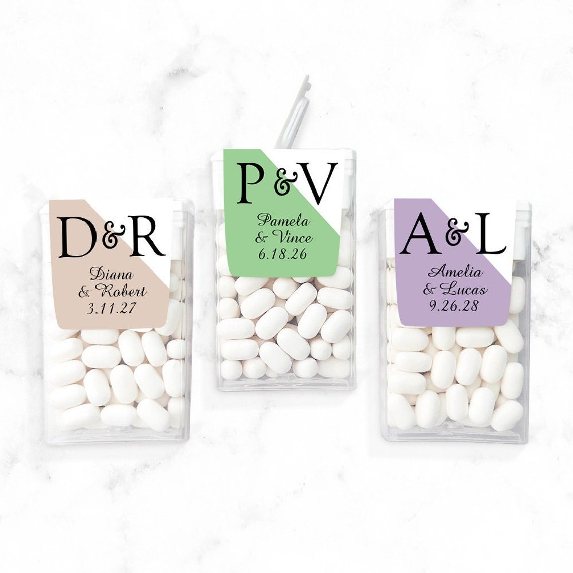 Mod Diagonal Personalized Tic Tac® Mint Candy Labels or With Candy ...
