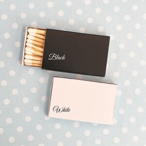 Set of 50 Personalized Matchbox With Modern Photo Labels, Personalized ...