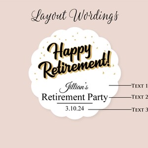 Happy Retirement Mini Glass Vintage Milk Jar Favor Bottle With Labels ...