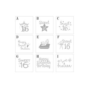 Sweet 16 Design+ Mini Glass Vintage Milk Jar Favor Bottle Labels ...