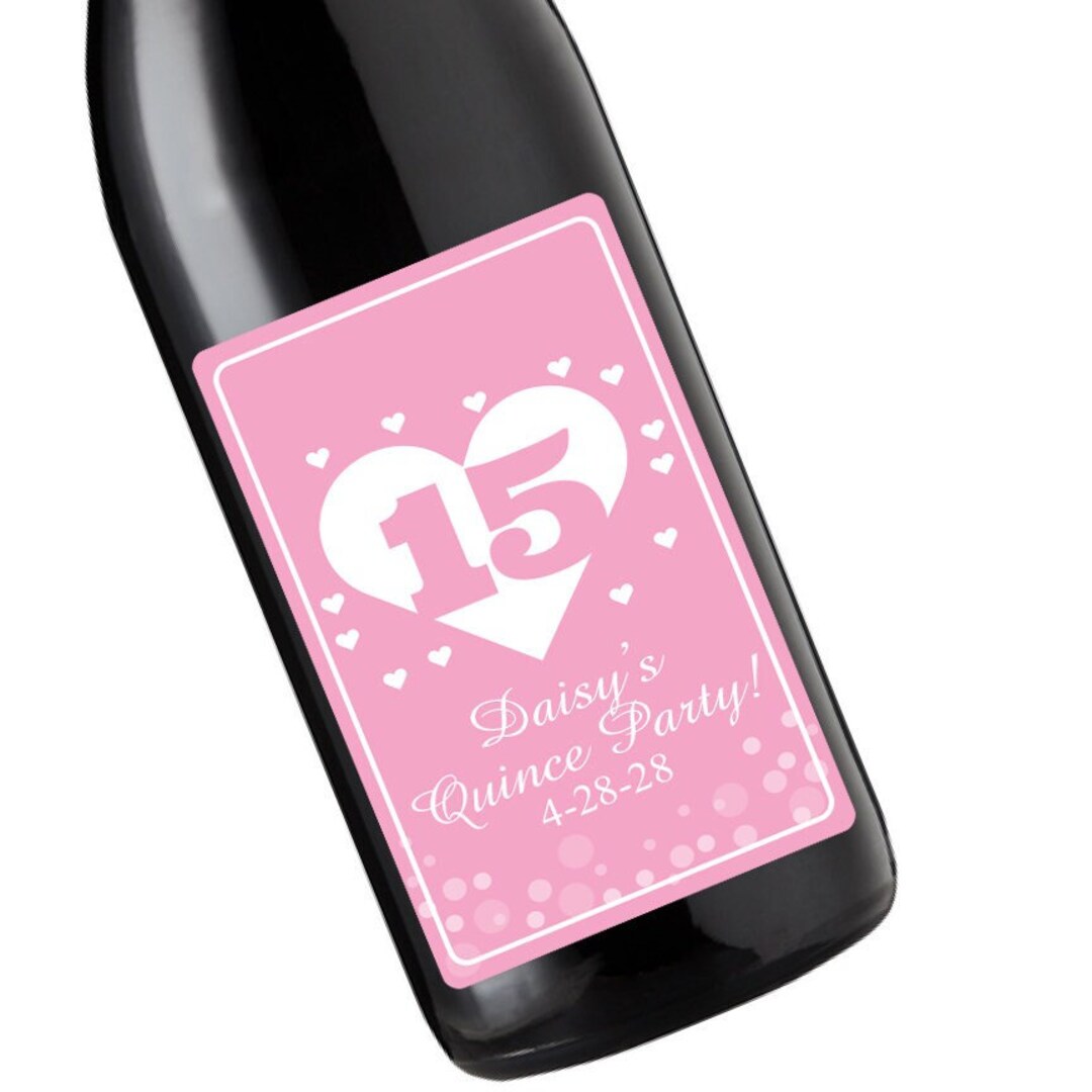 Set of 10 // Mis Quince Labels & Stickers Only for Wine - Etsy