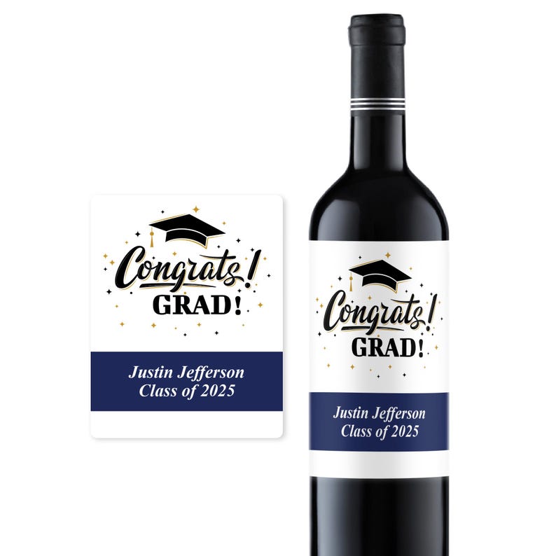 Set of 10 Labels & Stickers Only for Wine Bottles and Champagne ...