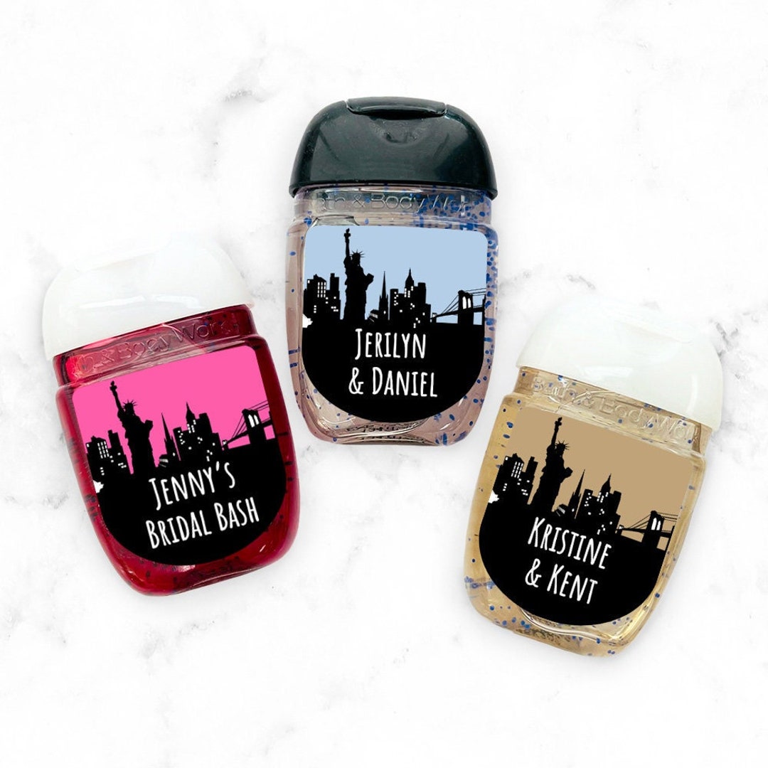 NYC Skyline Personalized Labels Stickers, New York Personalized Party ...